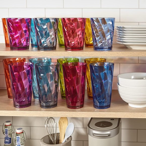 US Acrylic | Dining | Home Optix Jewel Tone Plastic Reusable Drinking ...